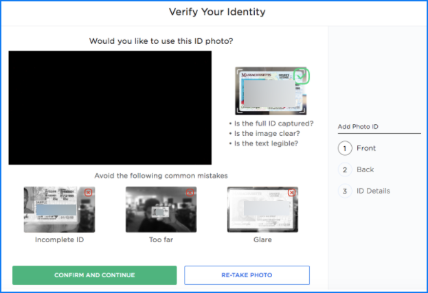 Retake Your ID With Your Computer's Camera – Proof Help Center