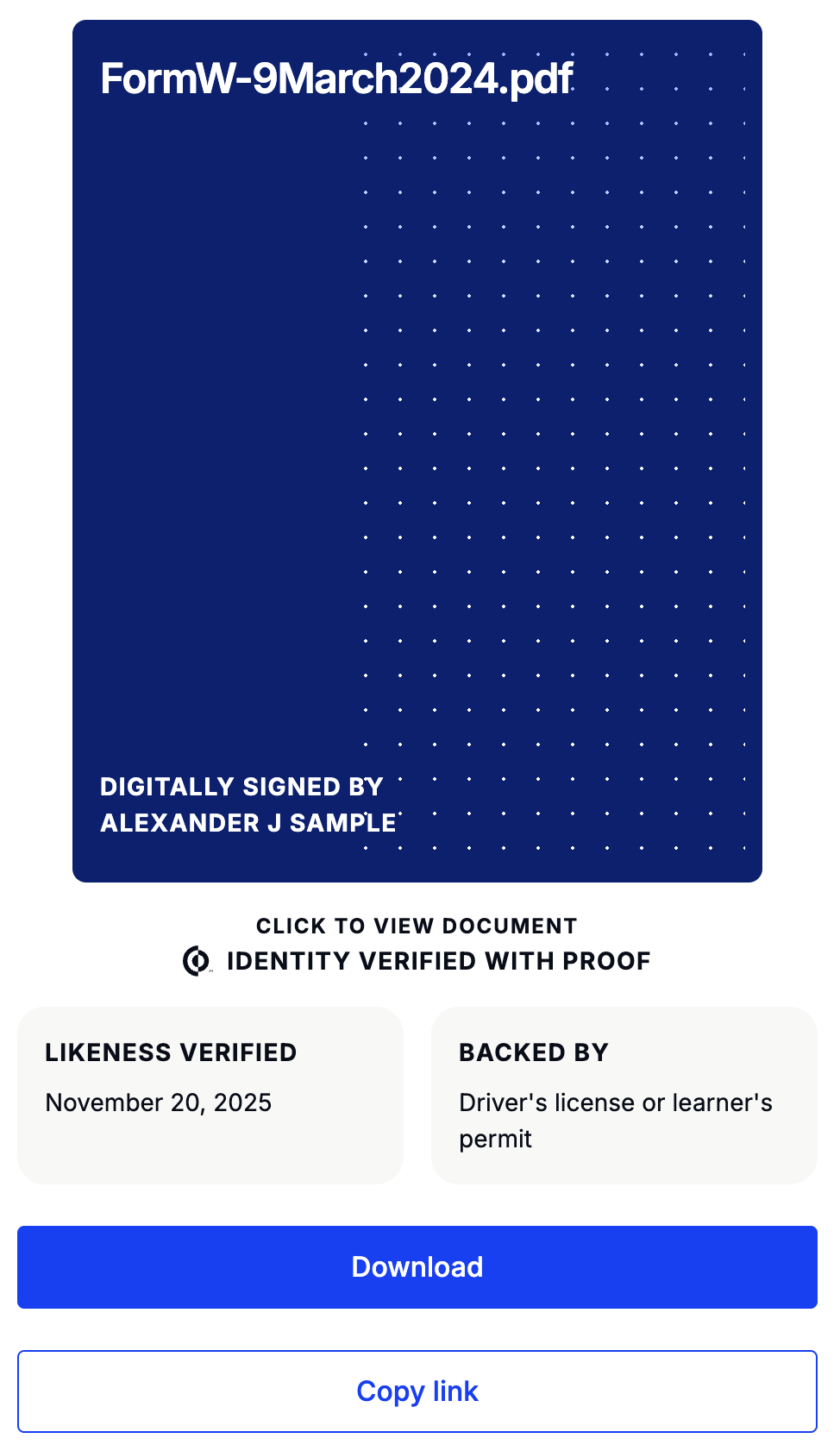 Complete a Certify transaction – Proof Help Center
