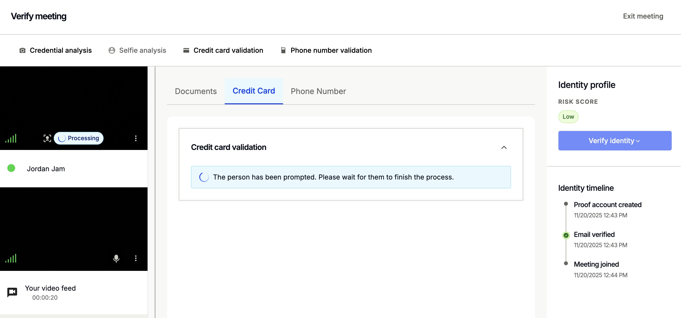 Meeting overview for Verify agents – Proof Help Center