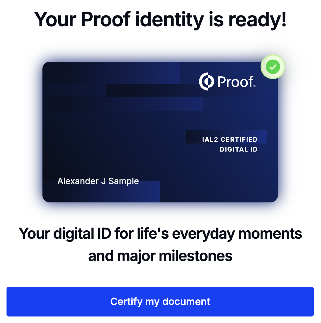 Proof Digital ID – Proof Help Center