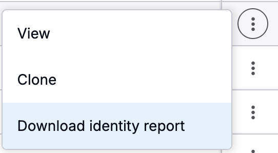 Download an identity report – Proof Help Center